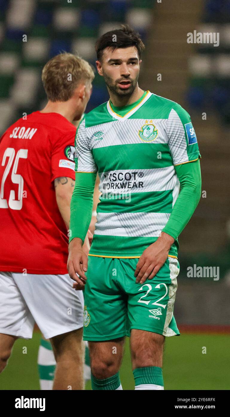Windsor Park, Belfast, Northern Ireland, UK. 24 Oct 2024. UEFA Europa ...