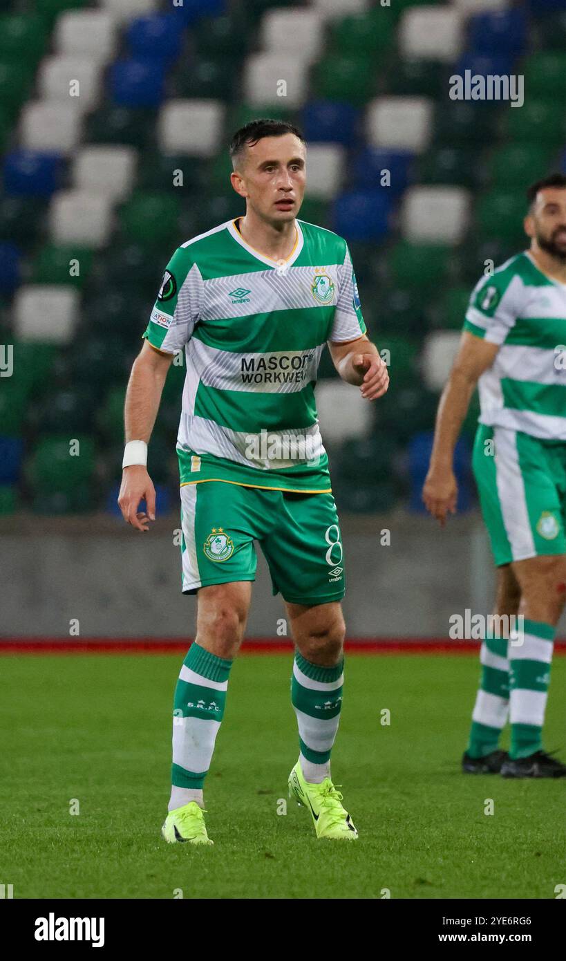 Windsor Park, Belfast, Northern Ireland, UK. 24 Oct 2024. UEFA Europa ...