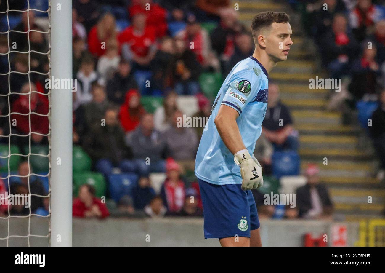 Windsor Park, Belfast, Northern Ireland, UK. 24 Oct 2024. UEFA Europa ...