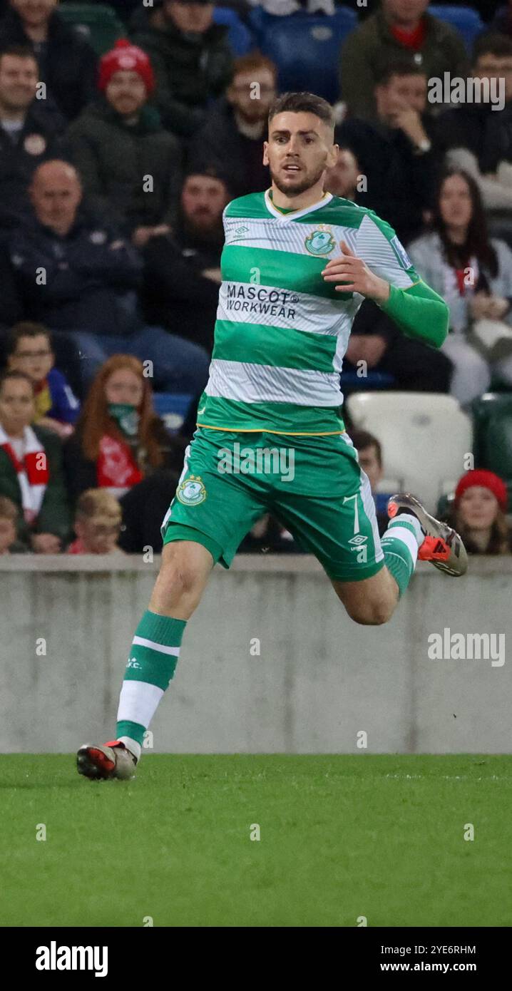 Windsor Park, Belfast, Northern Ireland, UK. 24 Oct 2024. UEFA Europa ...