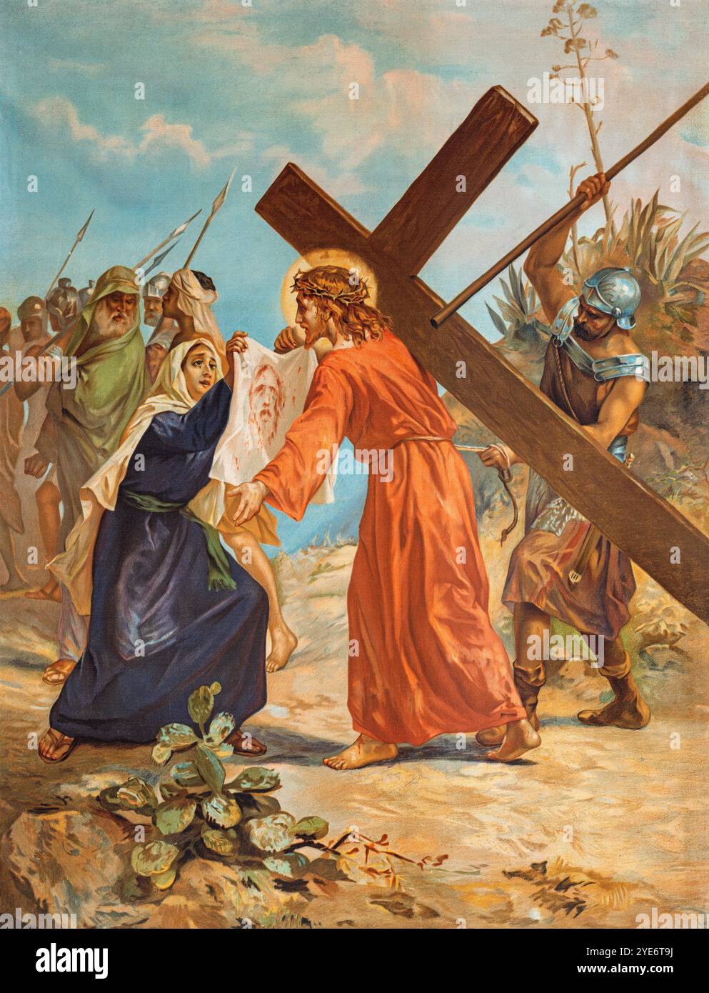 Veronica wipes the face of jesus hi-res stock photography and images - Alamy