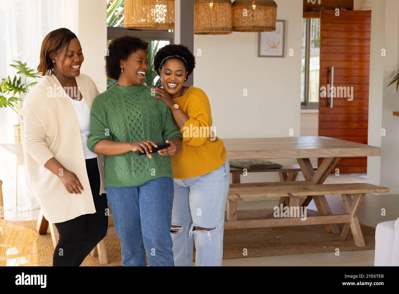 African american family joyfully celebrating hi-res stock photography ...