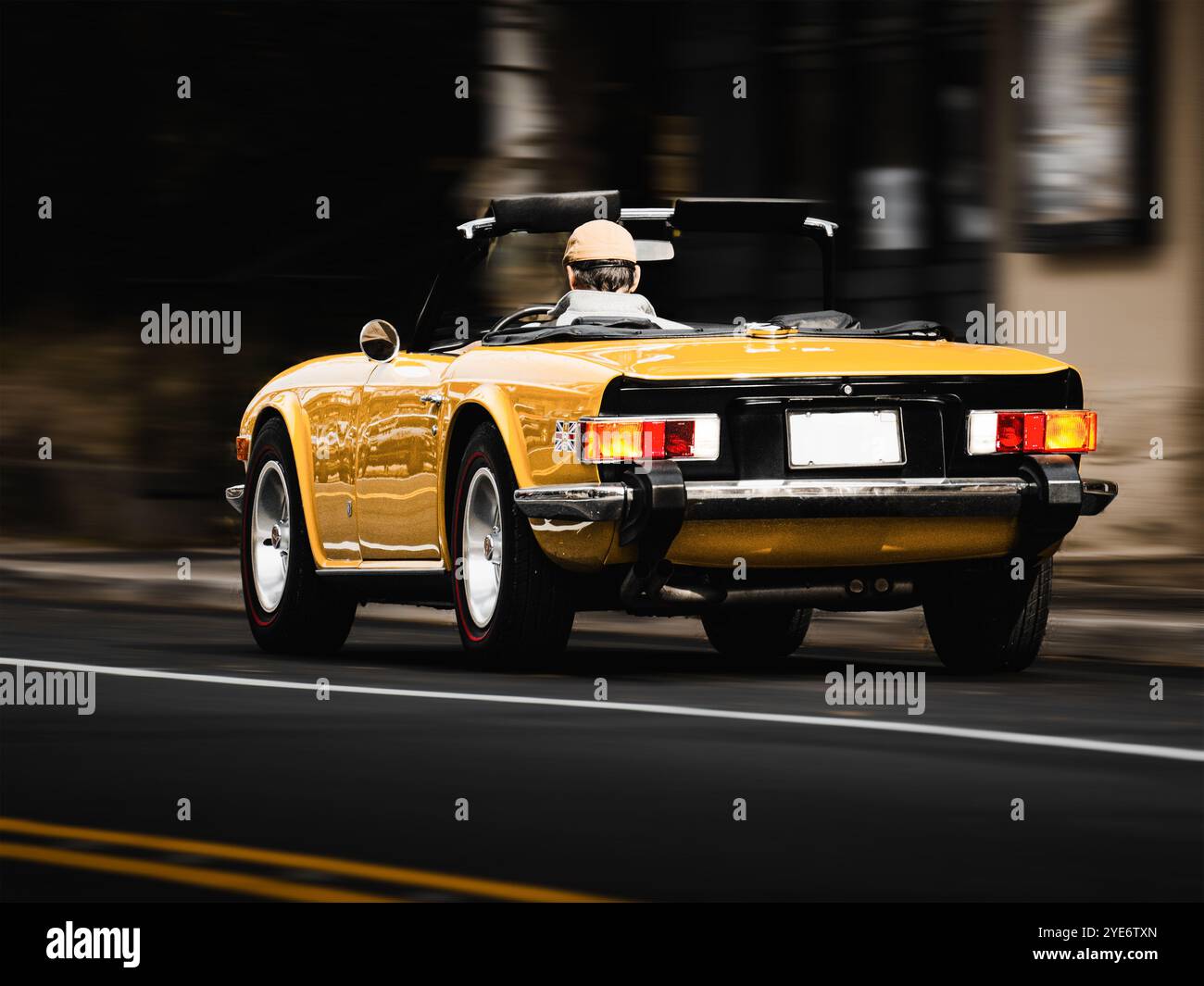 Car driving on road in hi-res stock photography and images - Alamy