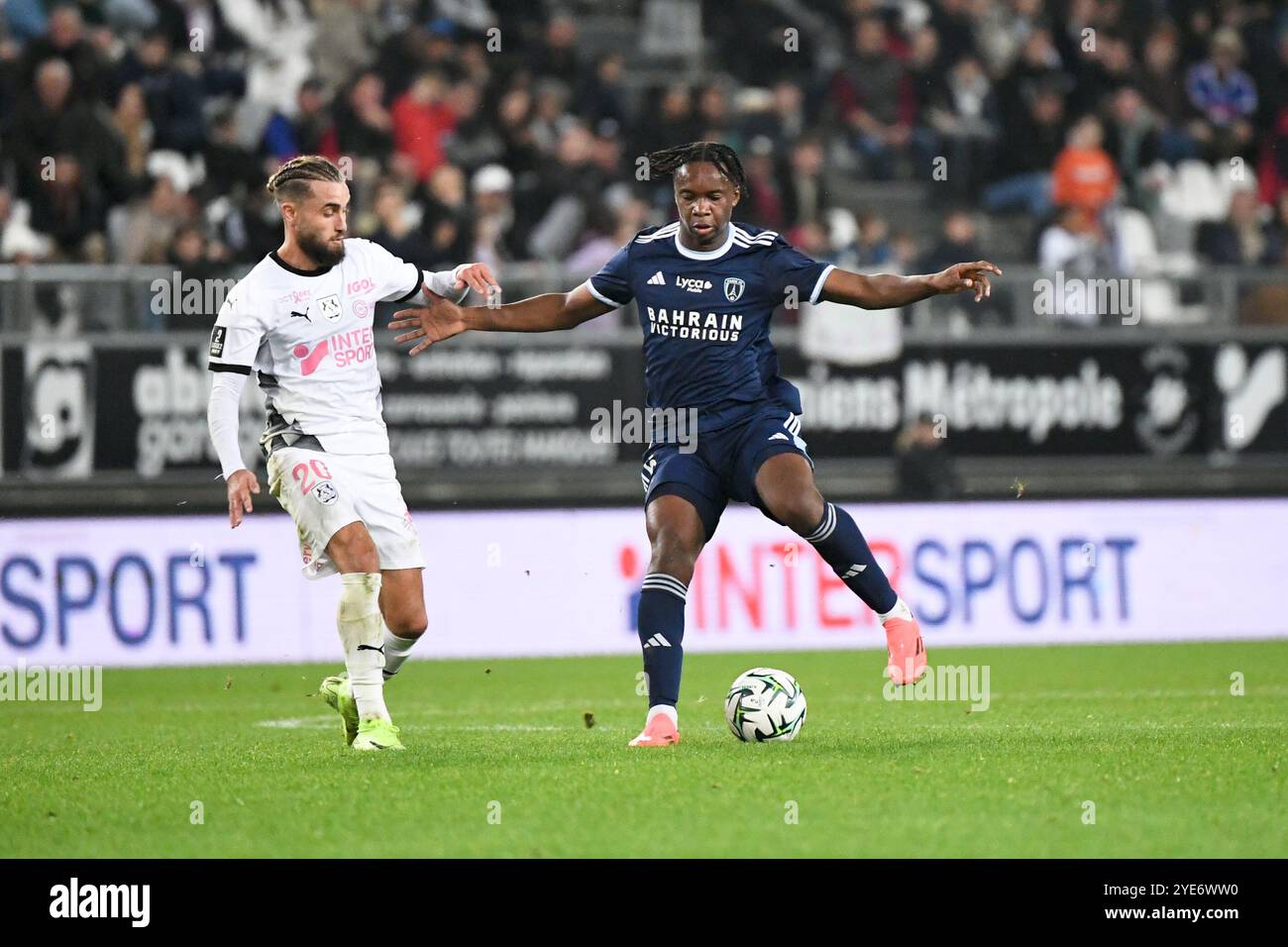 20 Kylian KAIBOUE (asc) - 06 Aboubaka SOUMAHORO (pfc) during the Ligue ...