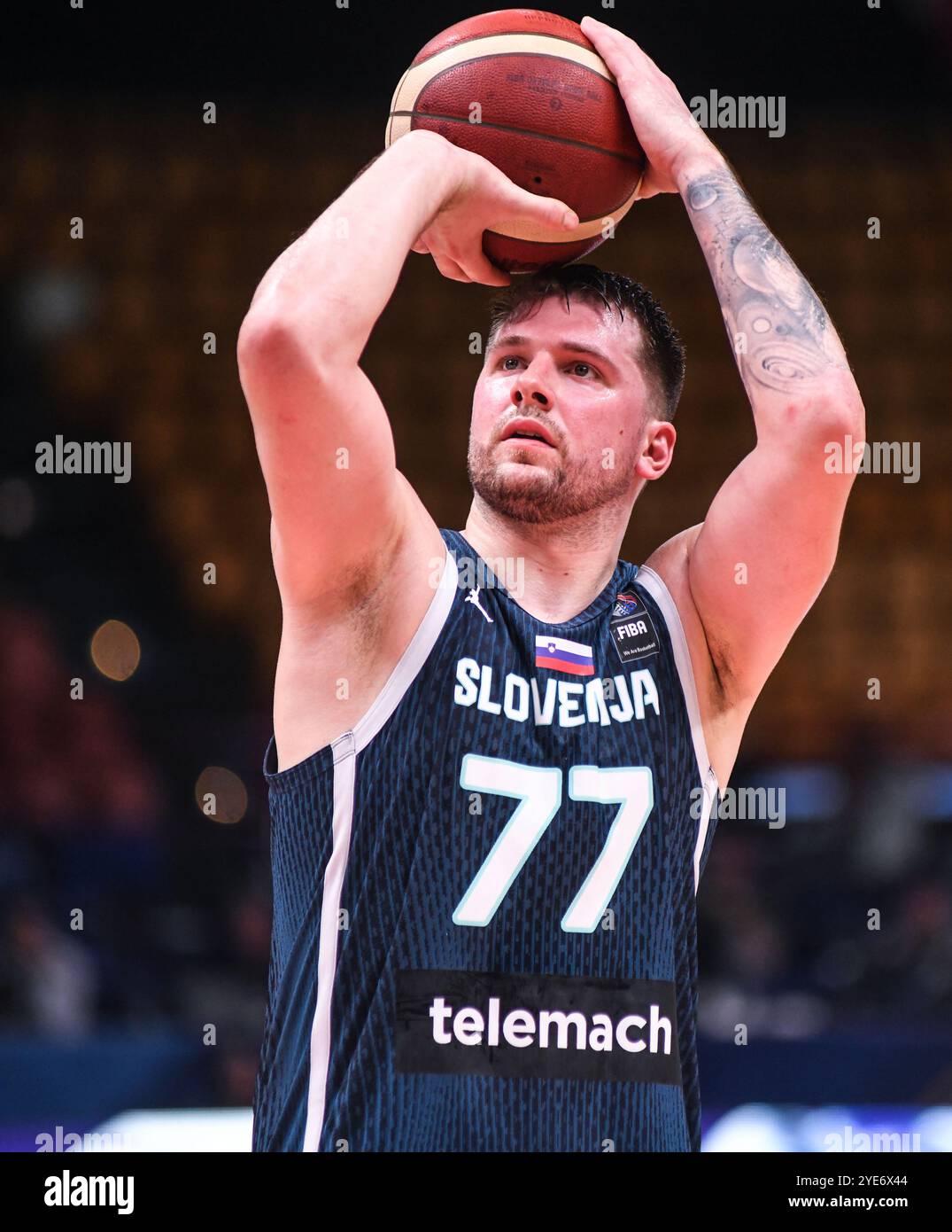 Luka Doncic (Slovenia). FIBA Olympic Qualifying Tournament. Piraeus ...