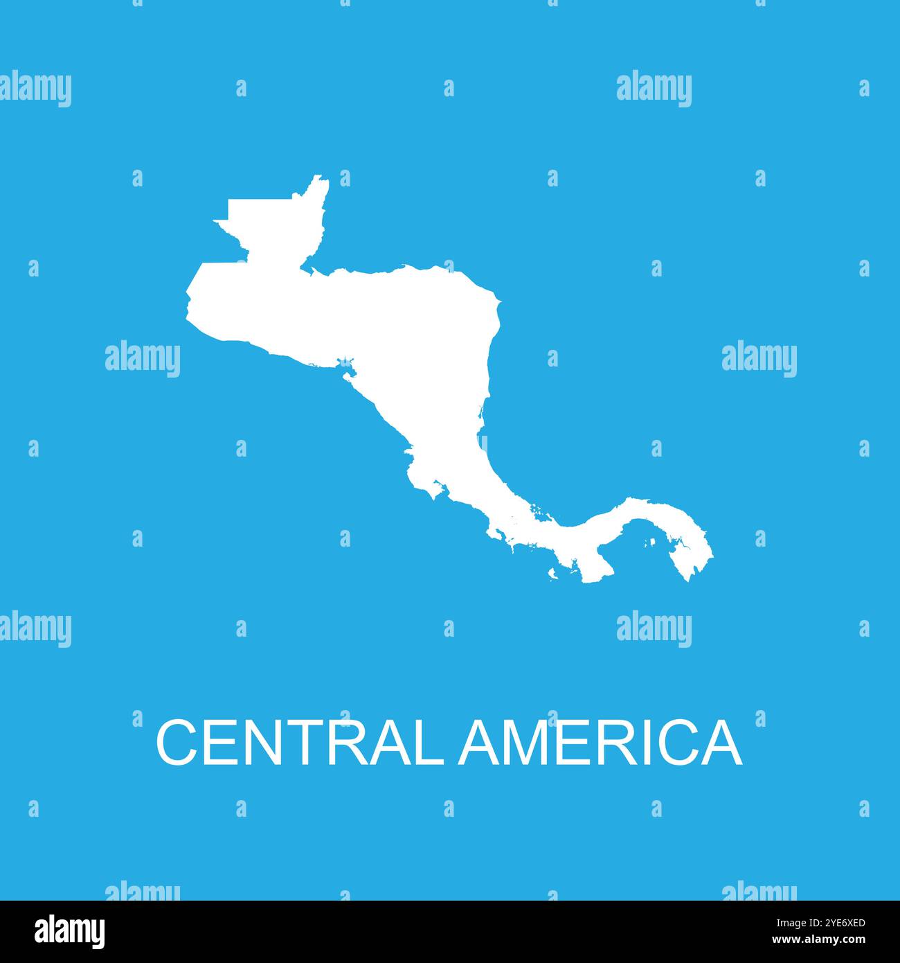 Central america map Stock Vector Images - Alamy
