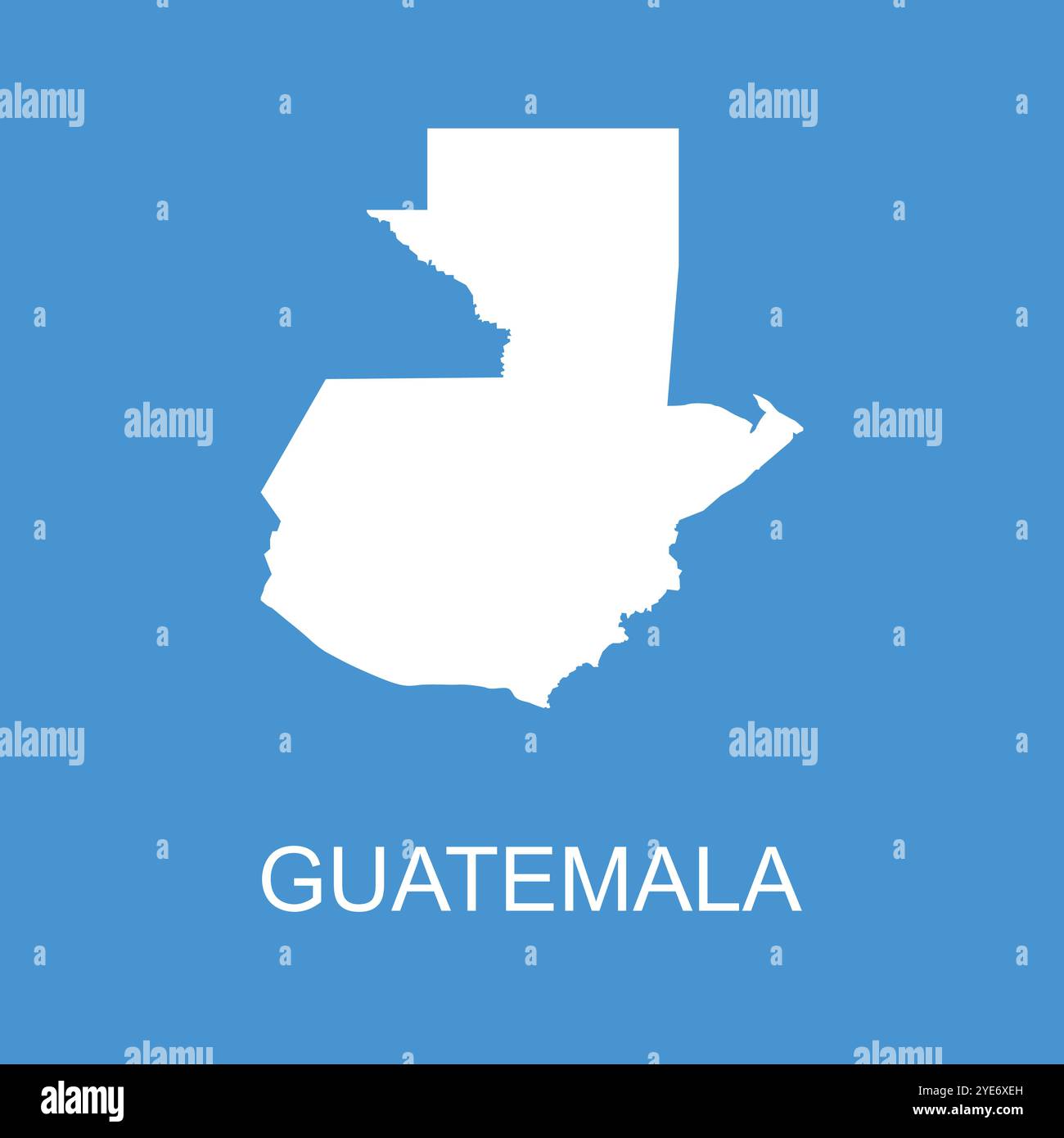Simple outline map guatemala hi-res stock photography and images - Alamy