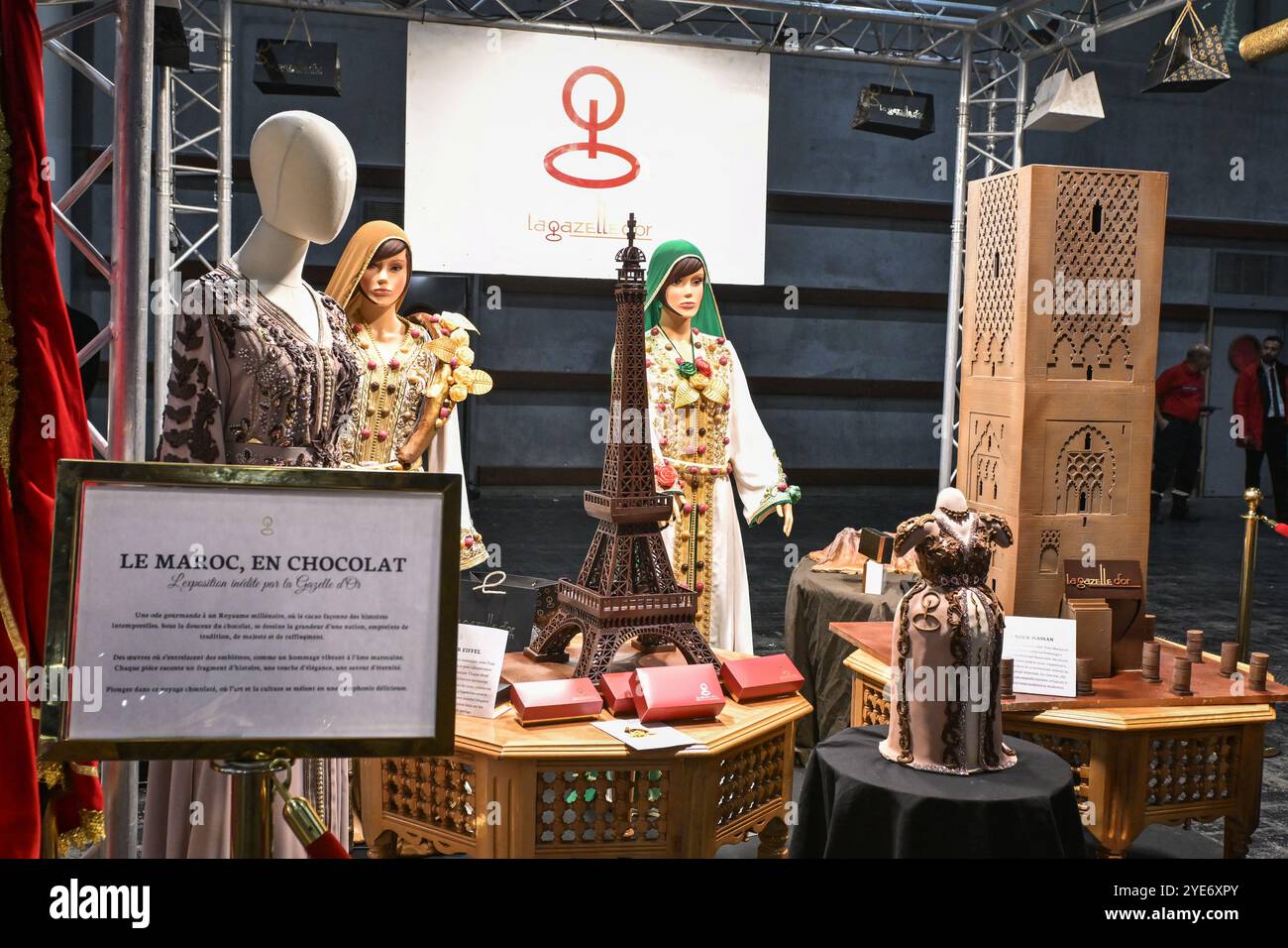 Paris, France. 29th Oct, 2024. Chocolate enthusiasts visit the 29th ...