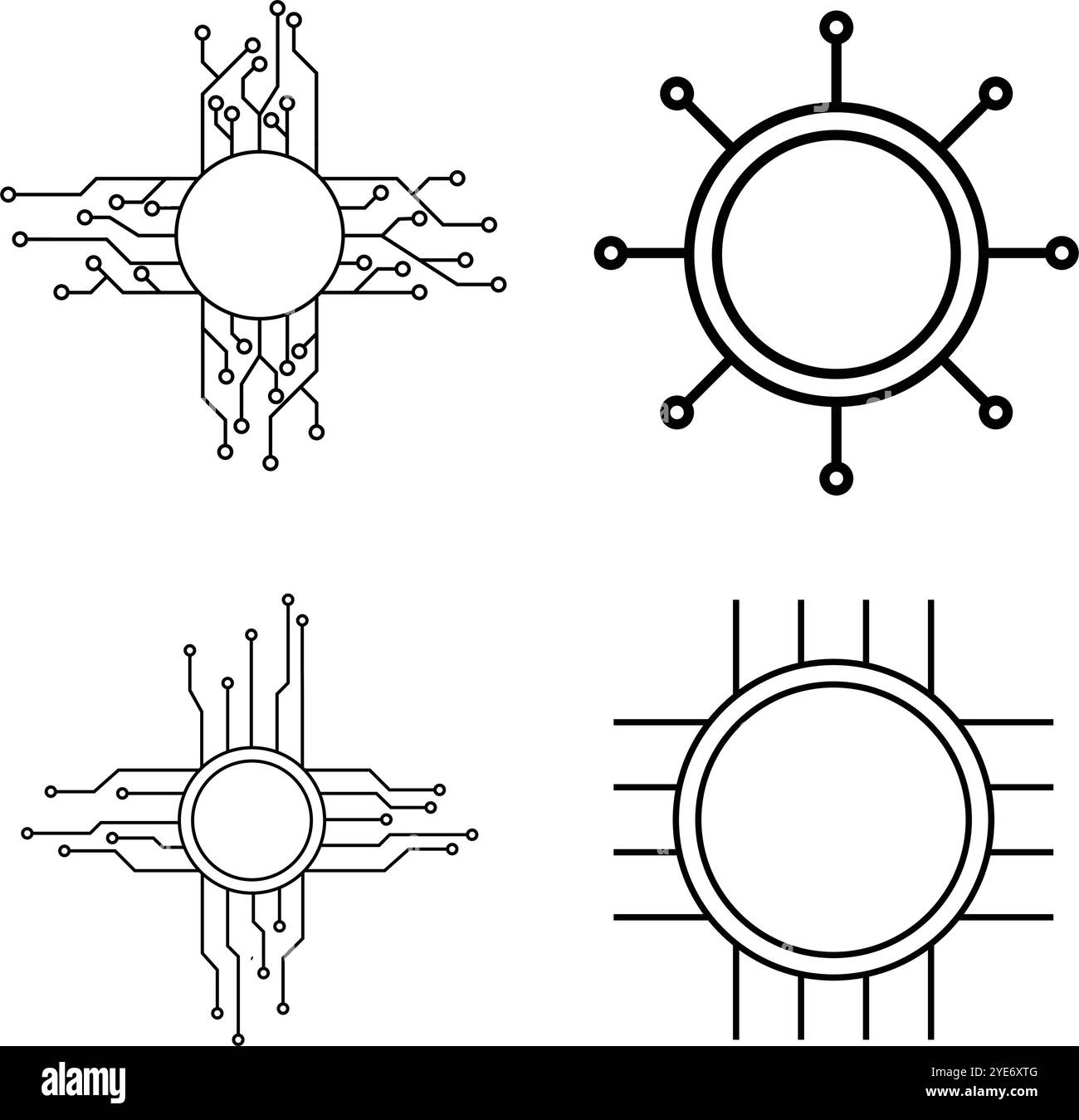 electronic circuit icon illustration design Stock Vector Image & Art ...