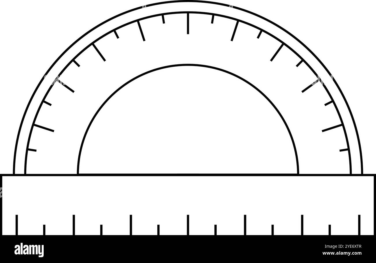 protractor ruler icon illustration design Stock Vector Image & Art - Alamy