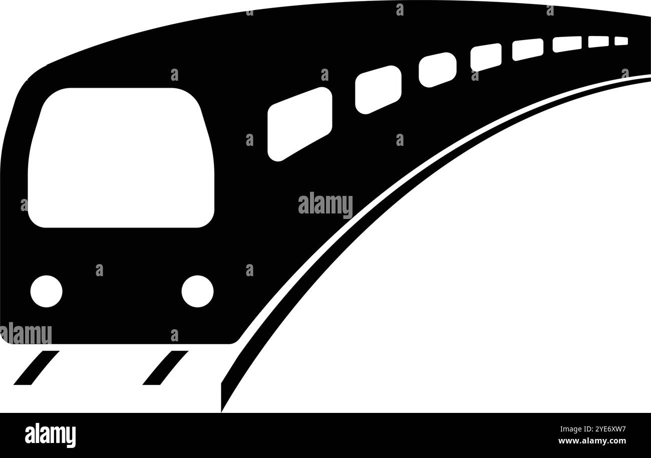 High speed train logo Black and White Stock Photos & Images - Alamy