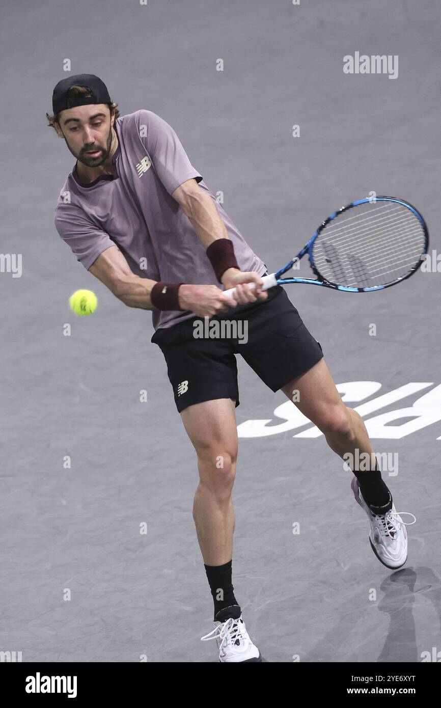 Jordan Thompson of Australia during day 2 of the Rolex Paris Masters ...