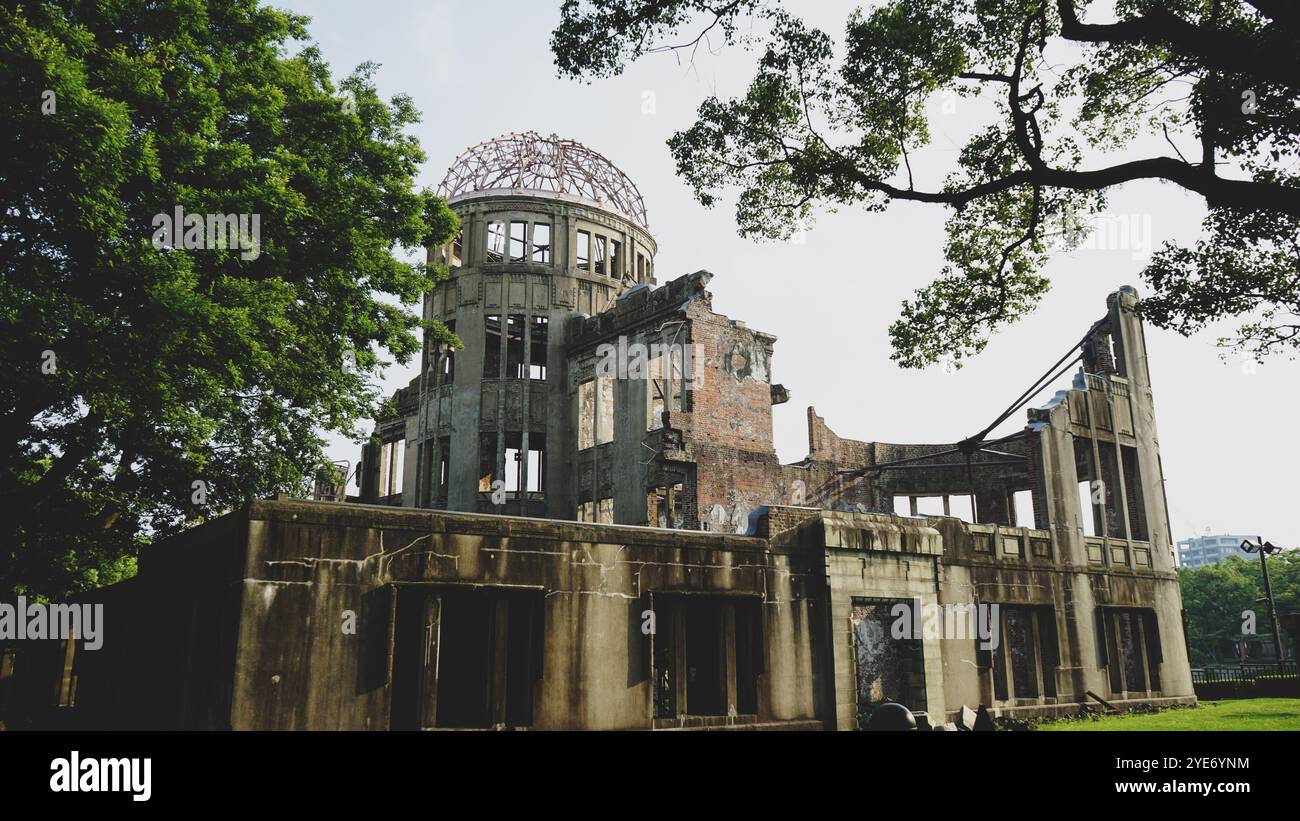 Hiroshima A-Bomb Dome Japan, the Product Exhibition Hall building was ...