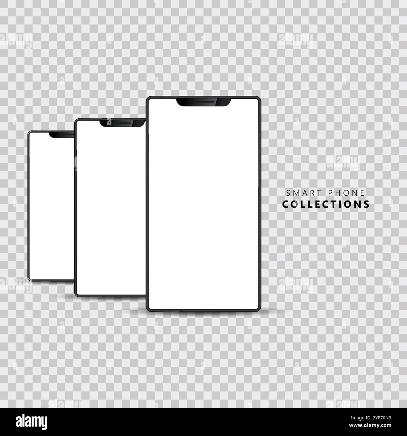 Smart phone mock-up in 3Ds of Realistic mobiles for new genration of ...