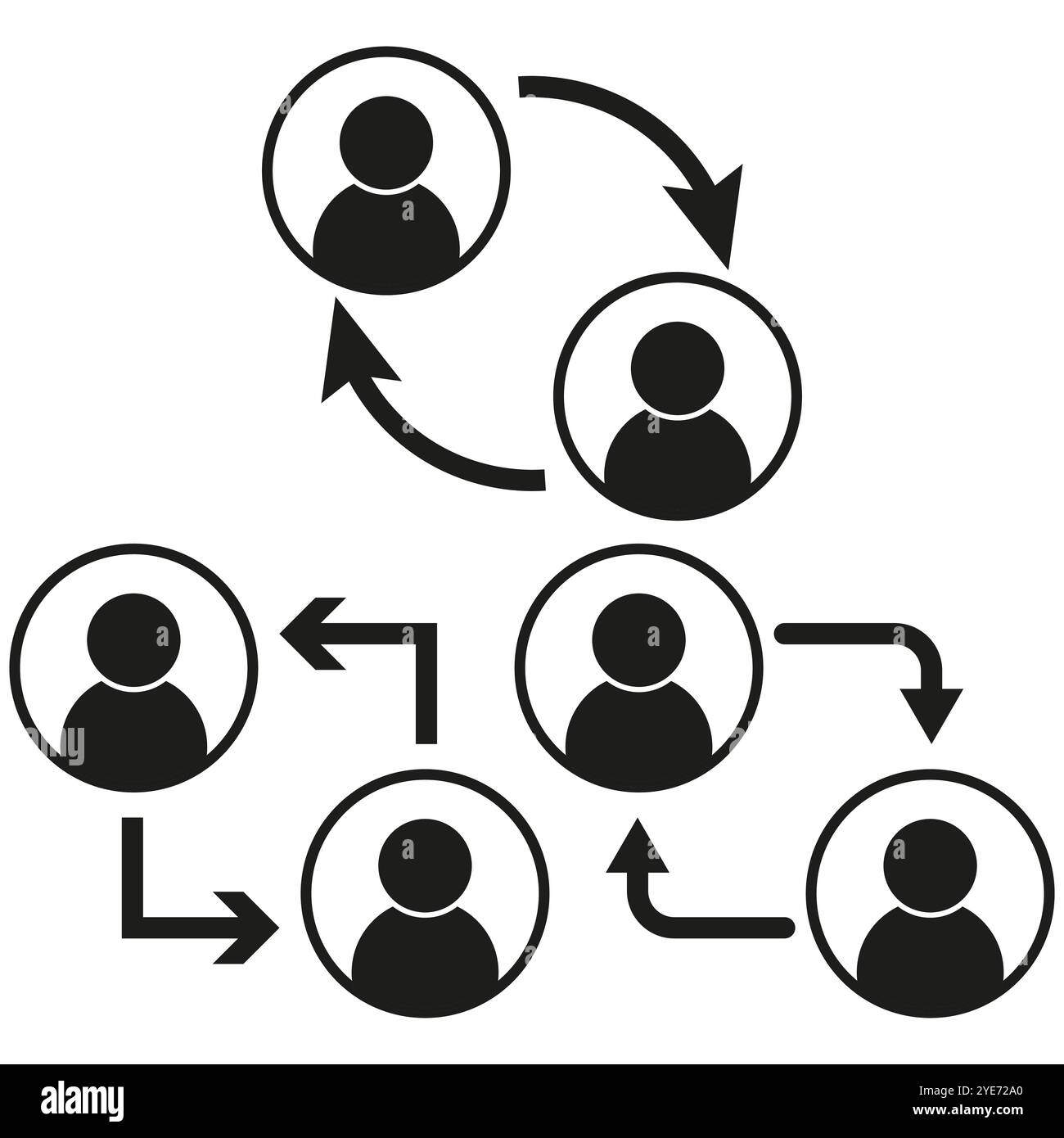 Organized process flow Cut Out Stock Images & Pictures - Alamy