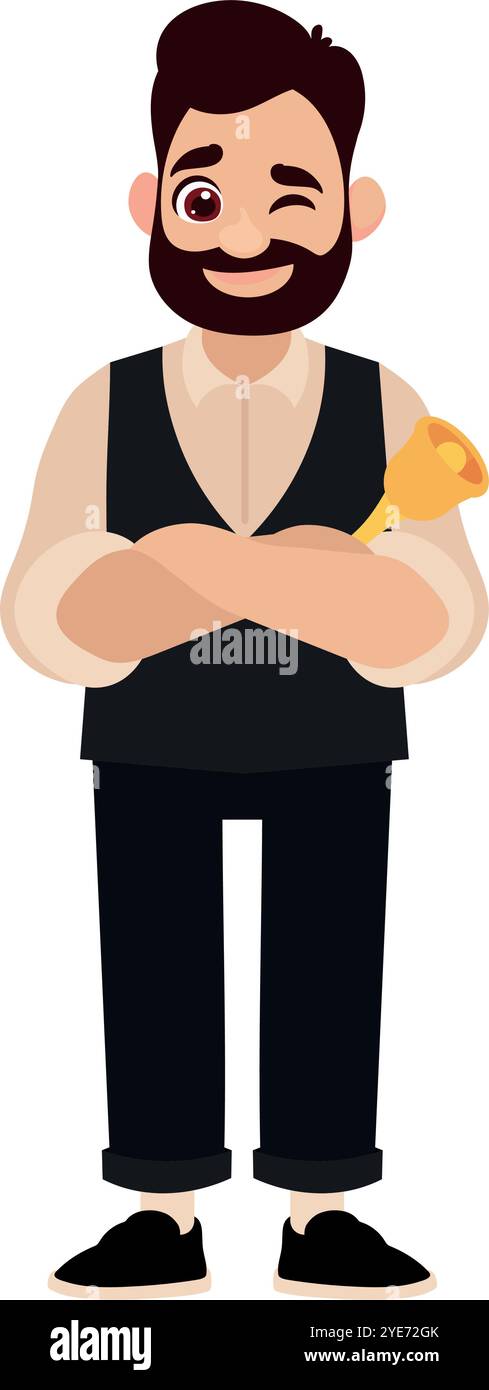 amish adult man character Stock Vector Image & Art - Alamy