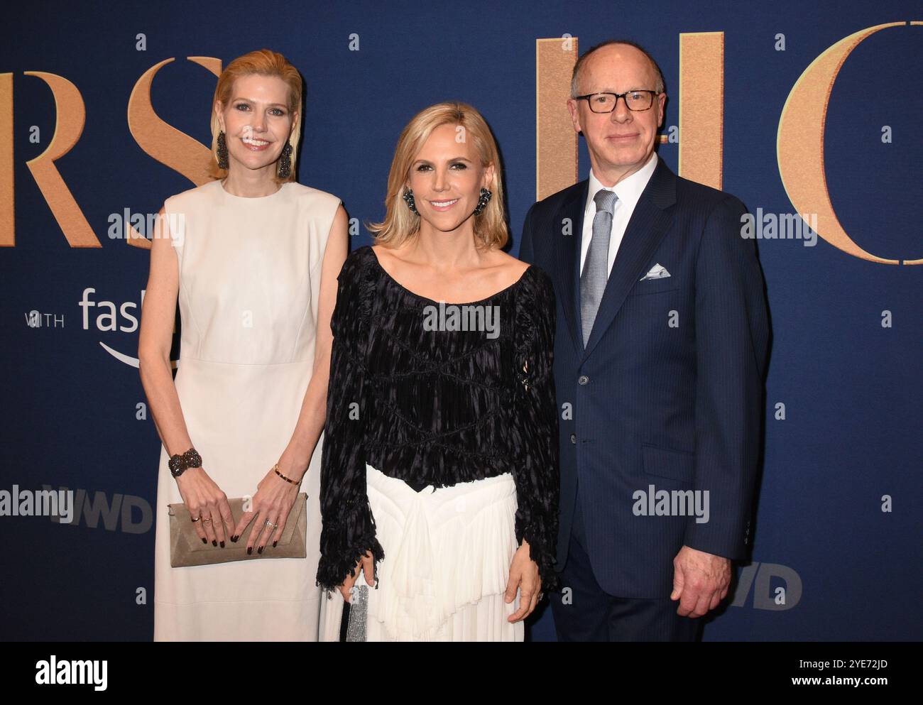 New York, NY, USA. 29th Oct, 2024. Amanda Smith, Tory Burch and James ...