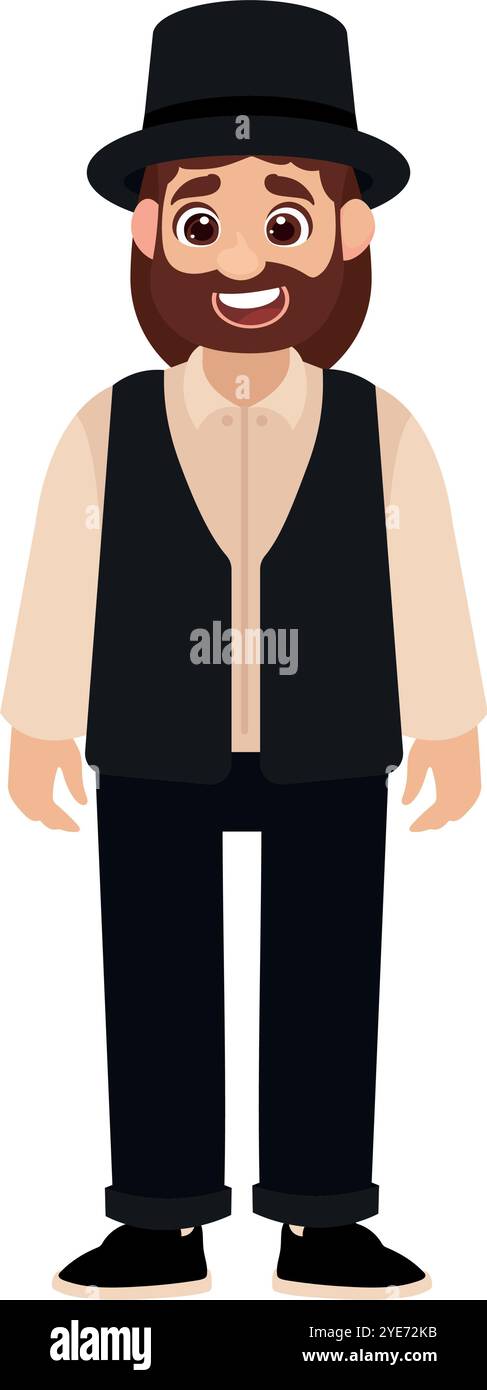 amish man character Stock Vector Image & Art - Alamy