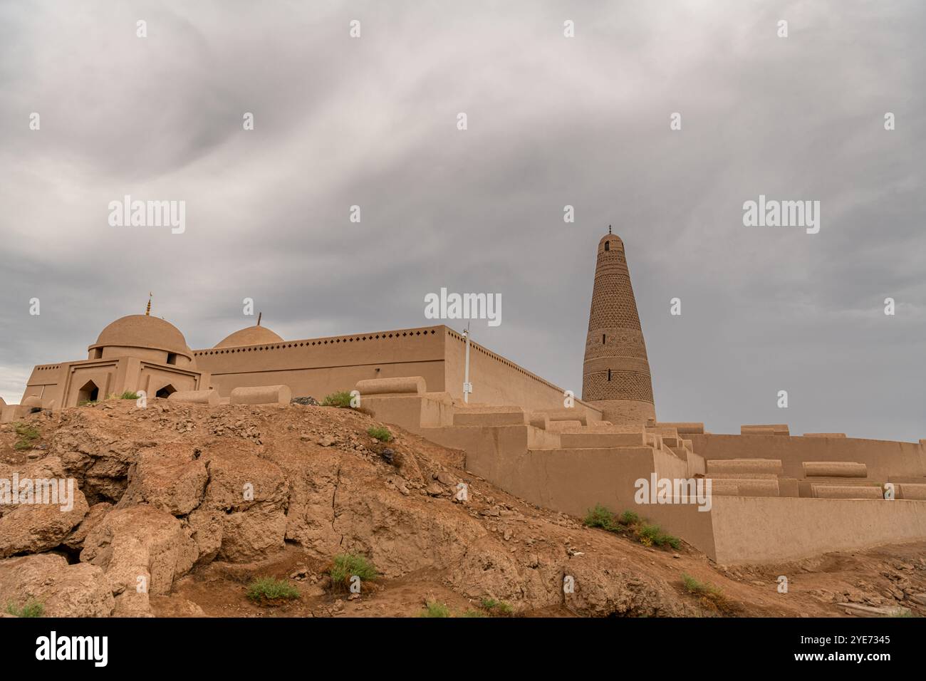Emin minaret or Sugong tower in Turpan. the largest ancient Islamic ...
