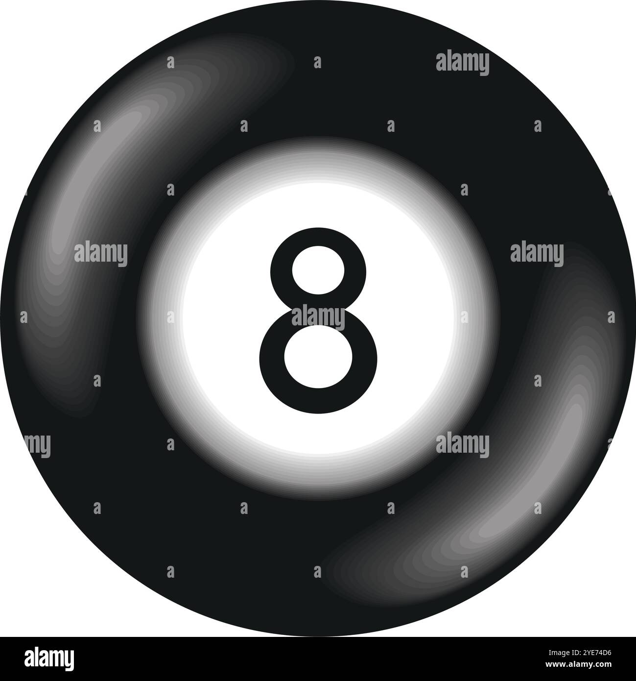 billiard eight ball sports equipment Stock Vector Image & Art - Alamy