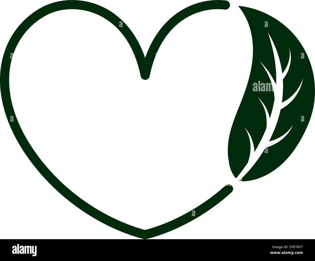 organic food product heart symbol Stock Vector Image & Art - Alamy