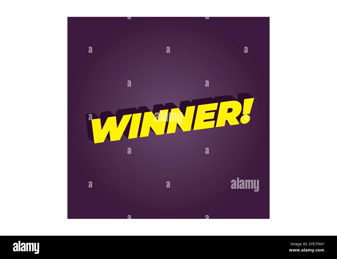 Winner. Text effect design with modern color in 3D style Stock Vector ...