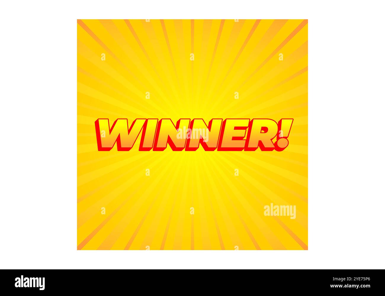Winner. Text effect design with modern color in 3D style Stock Vector ...