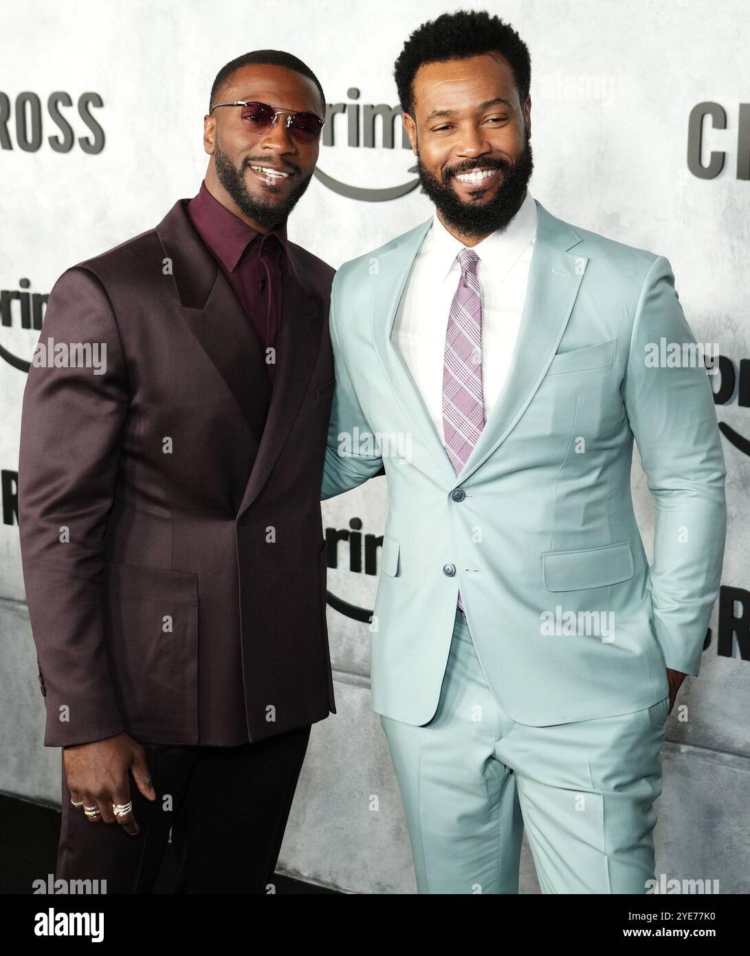 Los Angeles, USA. 29th Oct, 2024. (L-R) Aldis Hodge and Isaiah Mustafa ...
