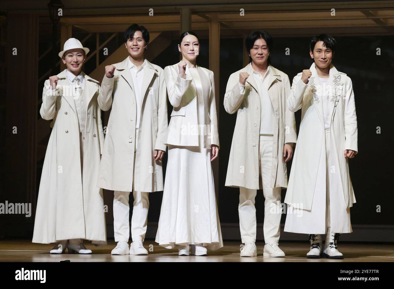 30th Oct, 2024. Musical 'Gwanghwamun Love Song' The stars of the ...