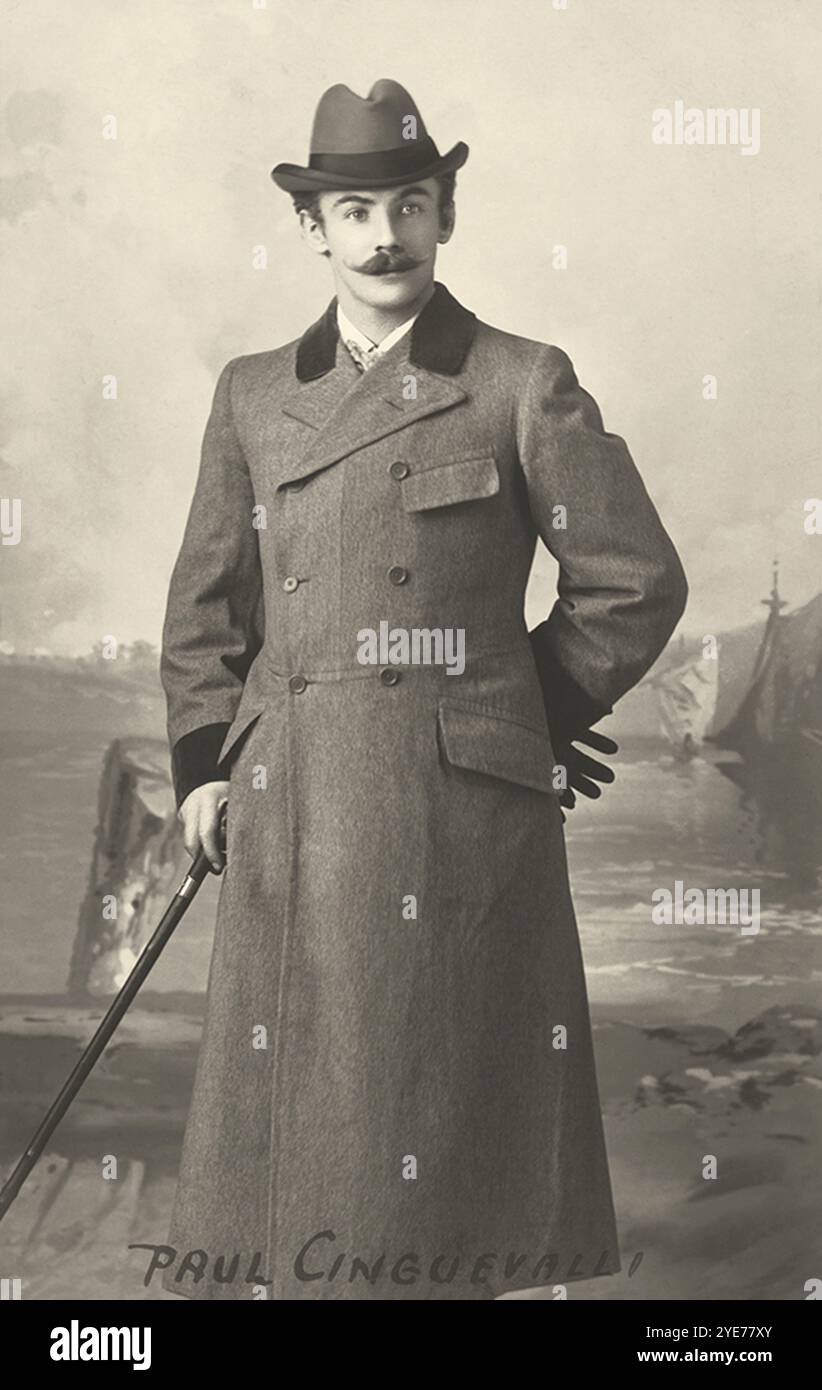 Cinquevalli juggler of the early 20th Century. Vintage photograph of ...