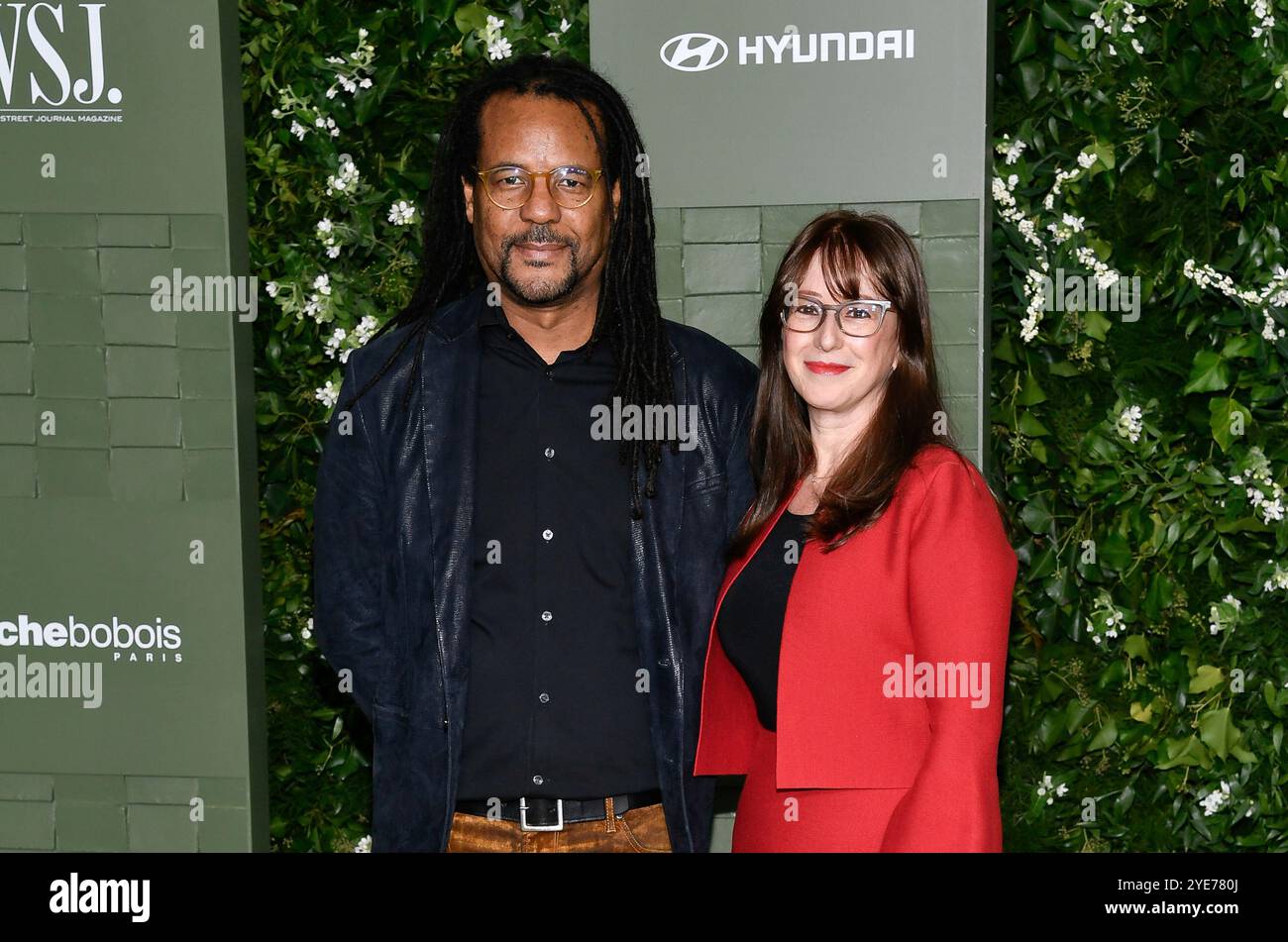 Colson Whitehead, left, and wife Julie Barer attend the WSJ. Magazine ...