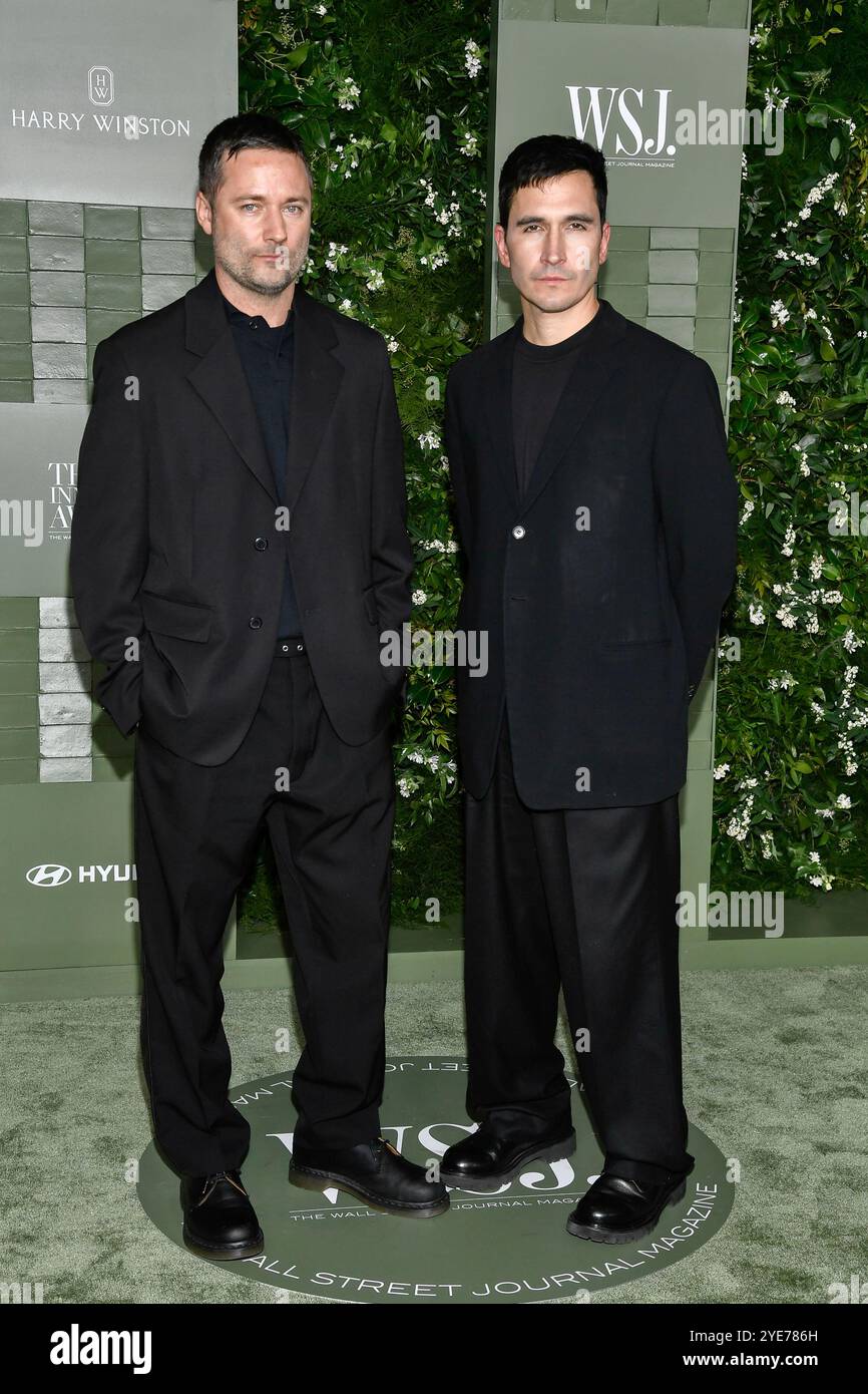 Jack McCollough, left, and Lazaro Hernandez attend the WSJ. Magazine ...
