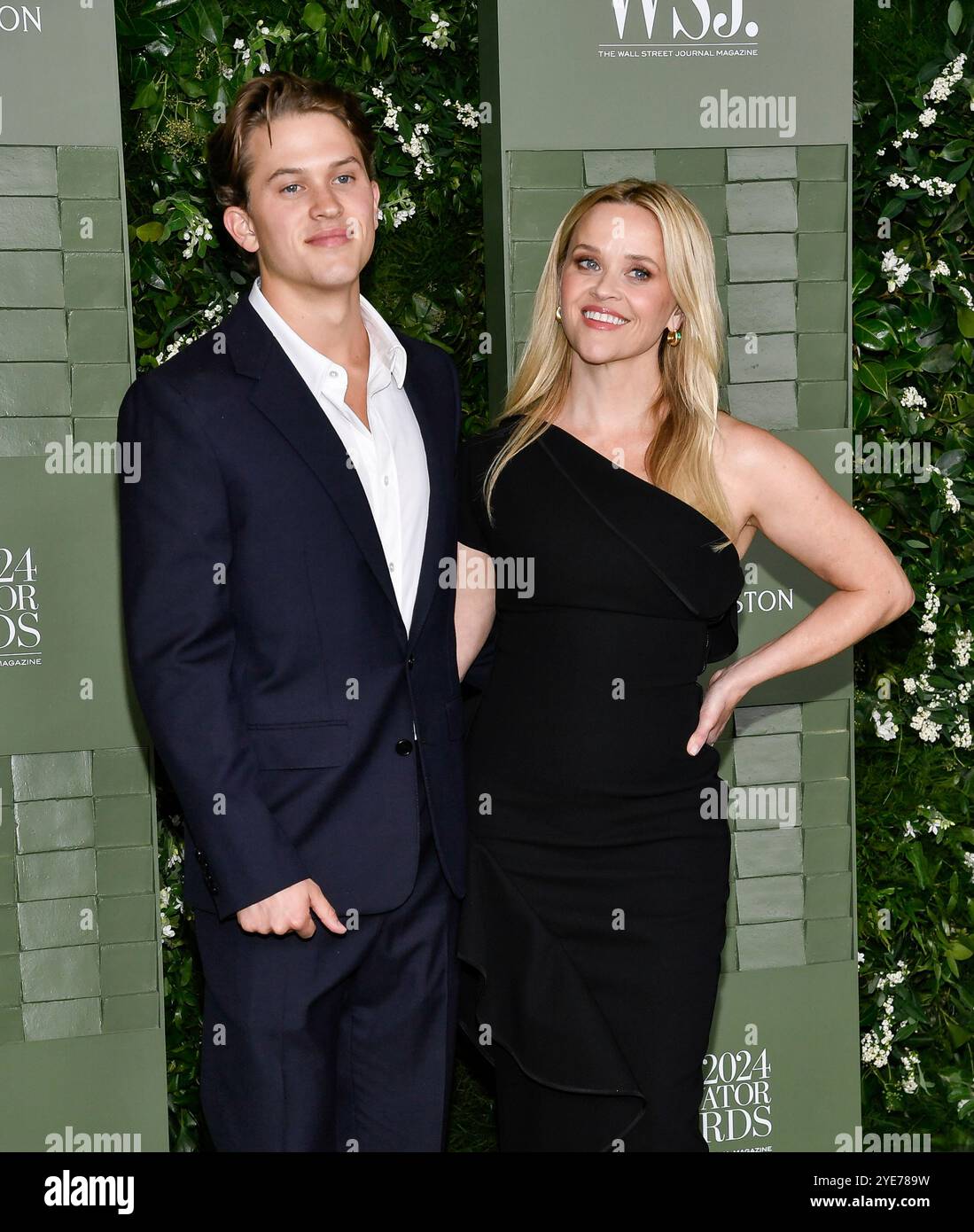Reese Witherspoon, right, and son Deacon Phillippe attend the WSJ ...