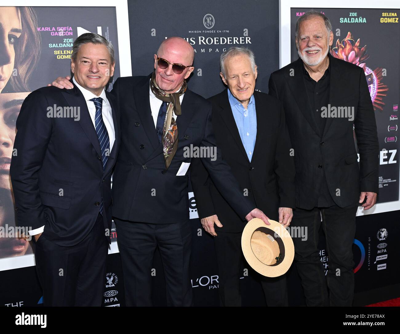 Los Angeles, USA. 29th Oct, 2024. Ted Sarandos, Jacques Audiard ...