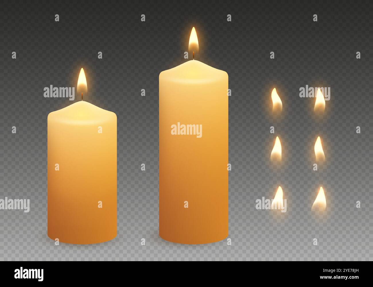 Candle lit dinner set Stock Vector Images - Alamy