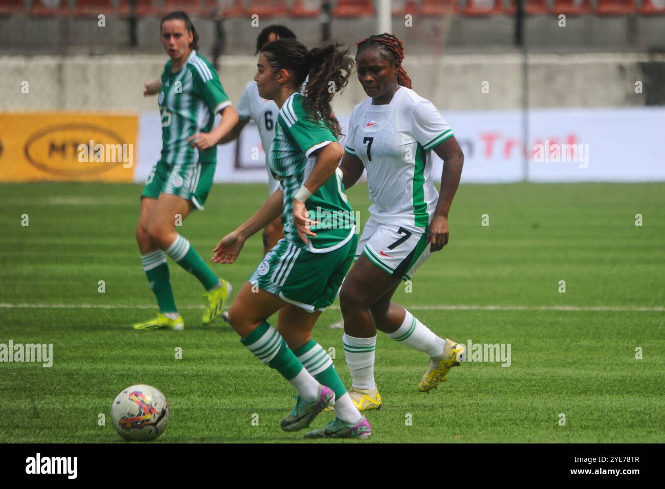 LAGOS, NIGERIA - OCTOBER 29: Mathias Josephine of Nigeria during an ...