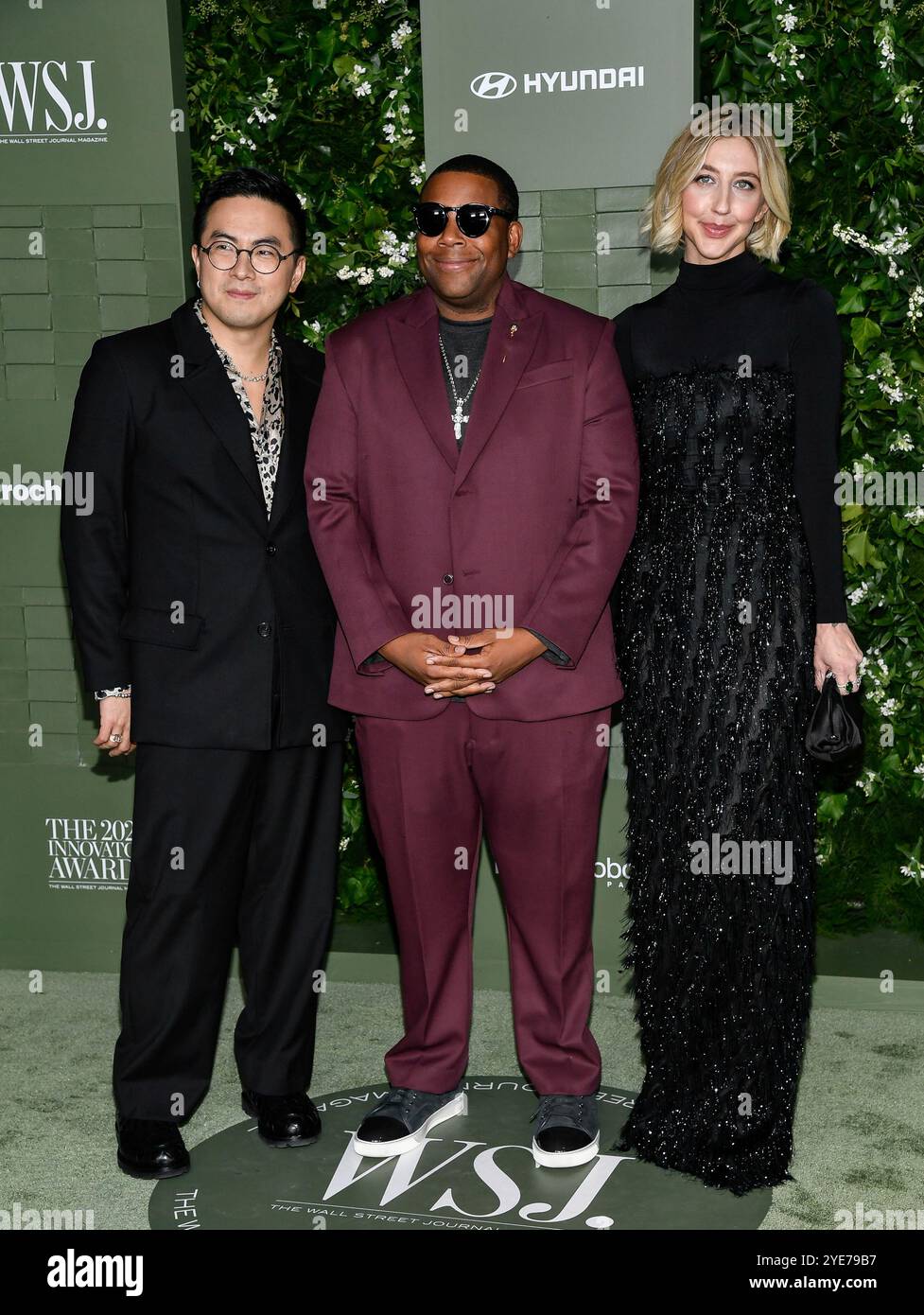 Honorees Bowen Yang, left, Kenan Thompson and Heidi Gardner attend the ...