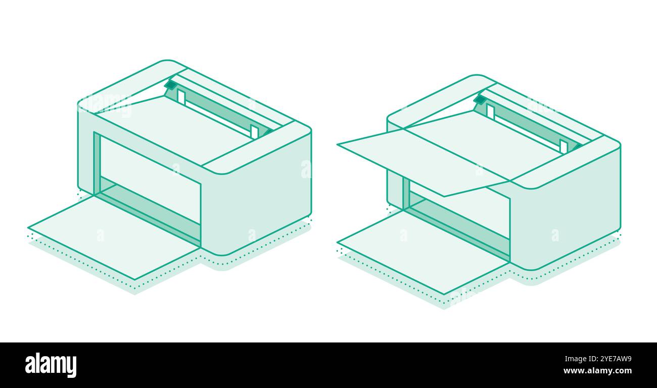 Office copier vector printer hi-res stock photography and images - Alamy