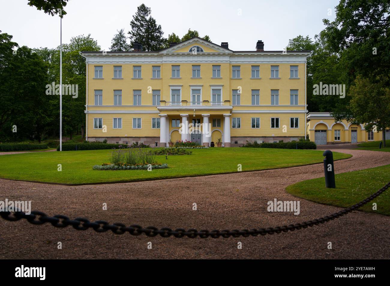 Raasepori, Finland. July 13, 2024 - Fiskars Manor House the main ...