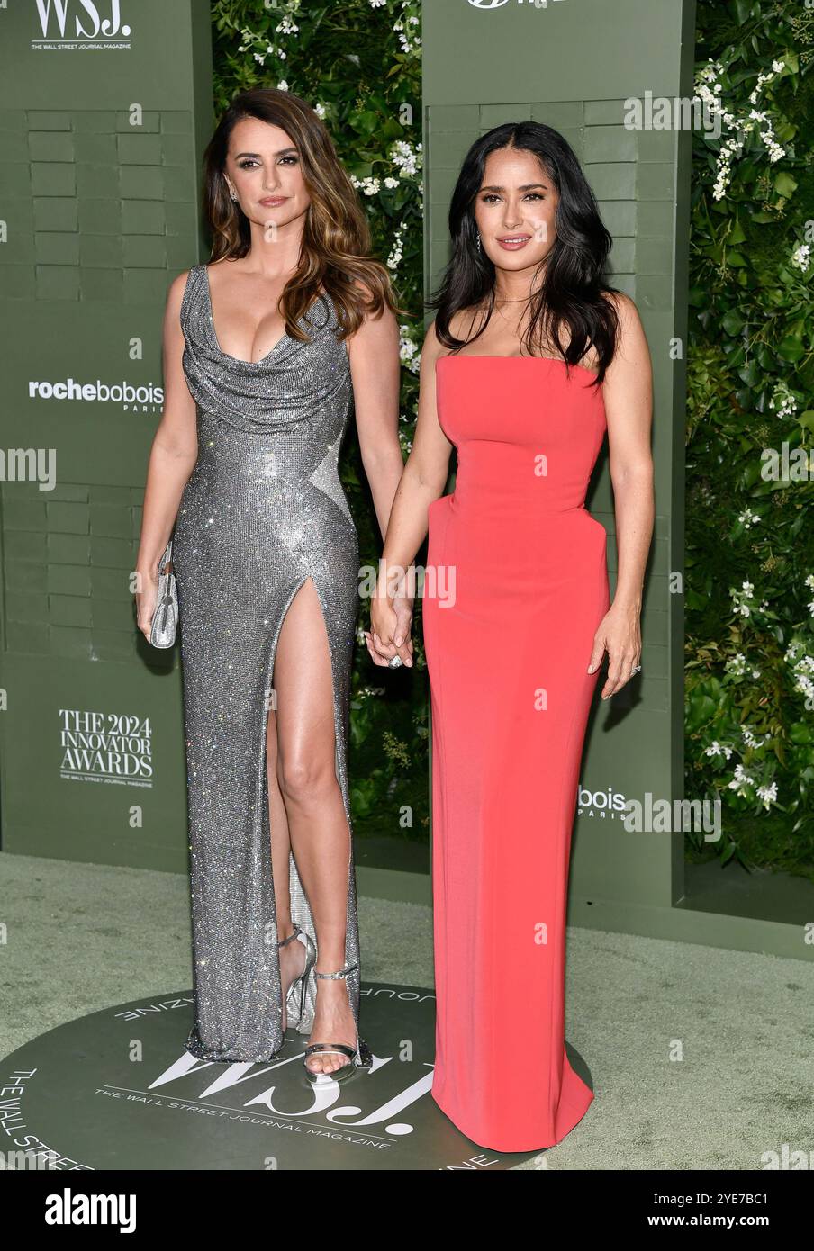 Penelope Cruz, left, and Salma Hayek Pinault attend the WSJ. Magazine Innovators Awards at the ...