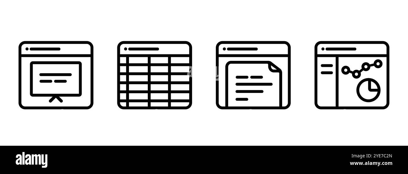 File Office Productivity Tools Text Editor Document Spreadsheet Presentation Software Symbol