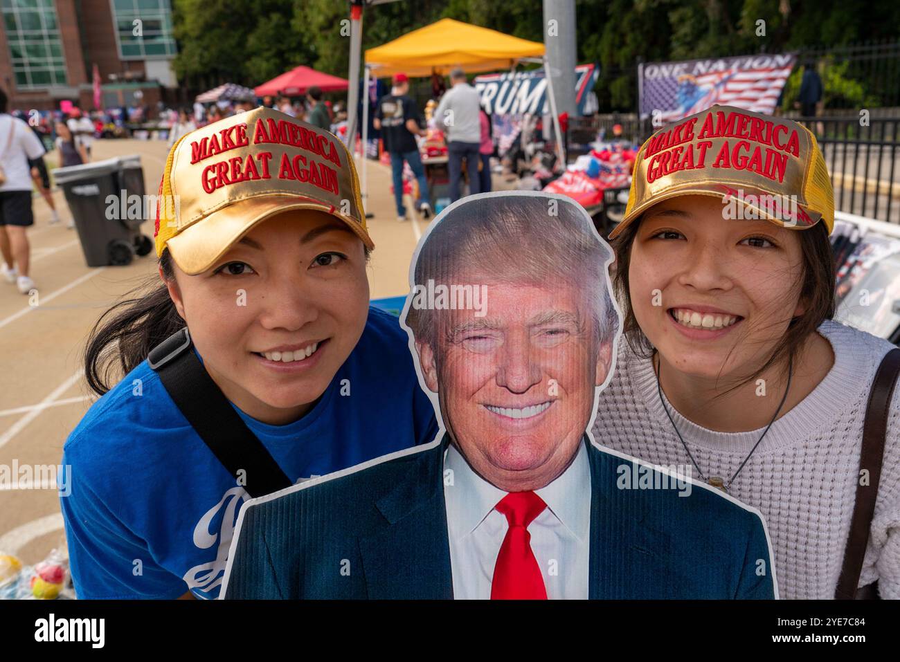 Vendors sell Trump election merchandise outside Georgia Tech before ...