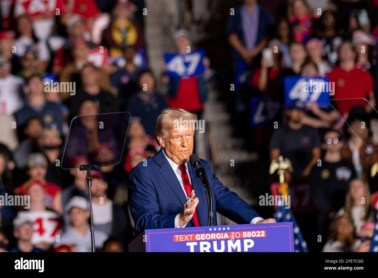 Former President and 2024 Republican presidential nominee speaks at a ...