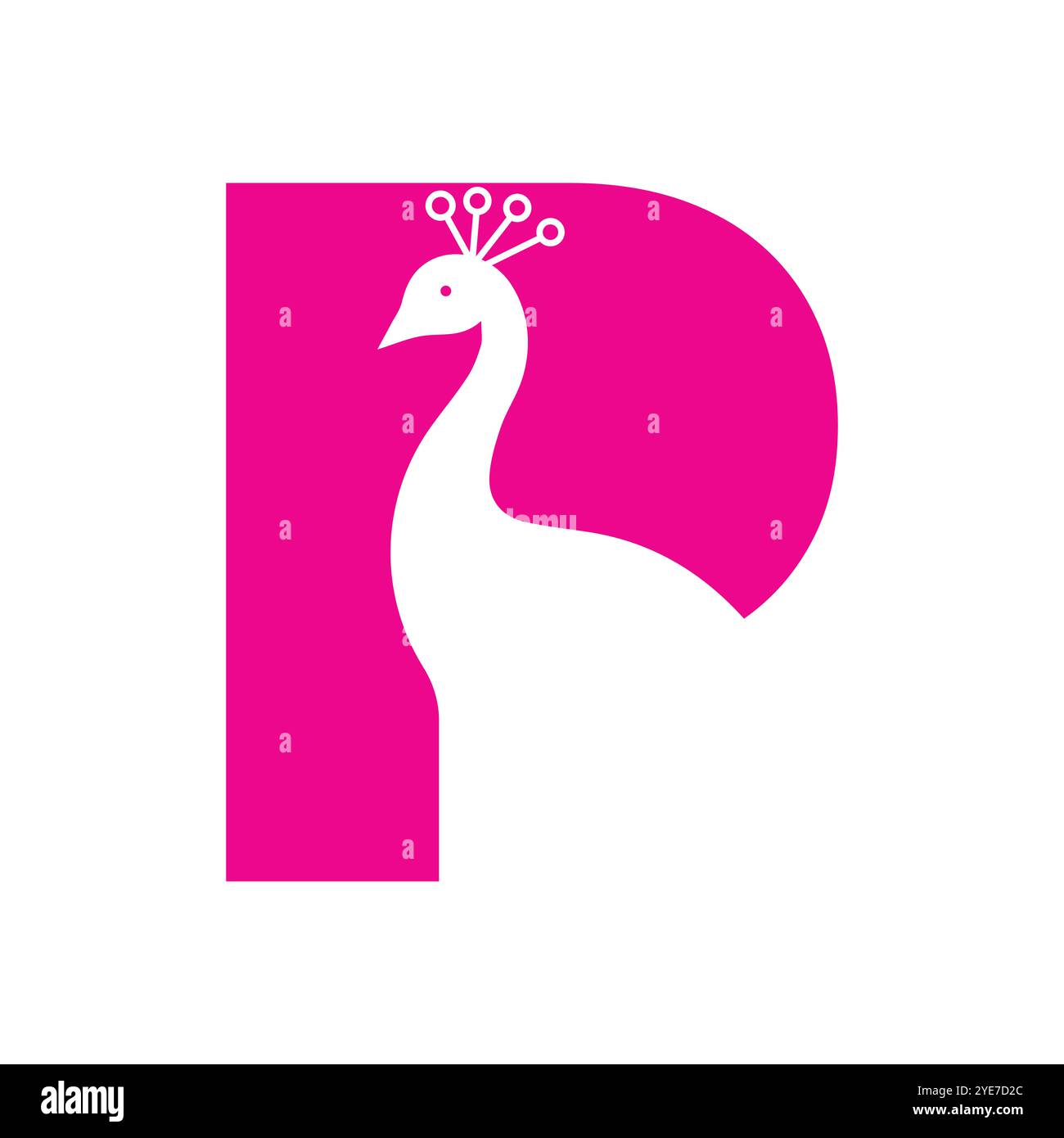 P for peacock Stock Vector Images - Alamy