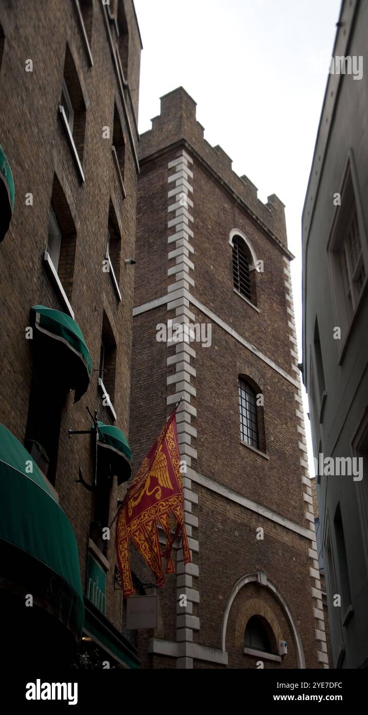 Tower, St Mary at Hill Church, City of London, England, United Kingdom ...