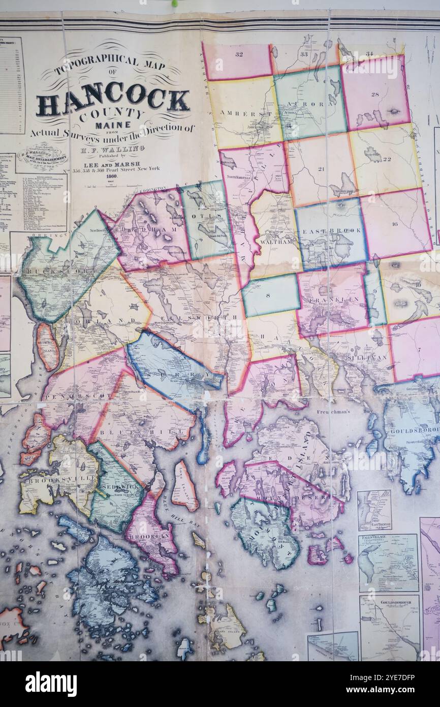 Surry county map hi-res stock photography and images - Alamy