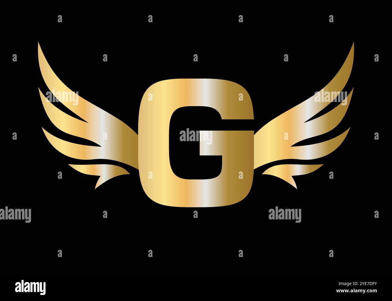 Letter G Wing Logo Design Concept With Wing Symbol Vector Sign Stock ...