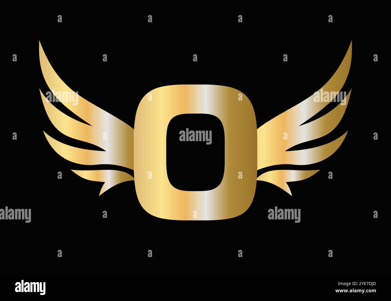 Letter O Wing Logo Design Concept With Wing Symbol Vector Sign Stock ...