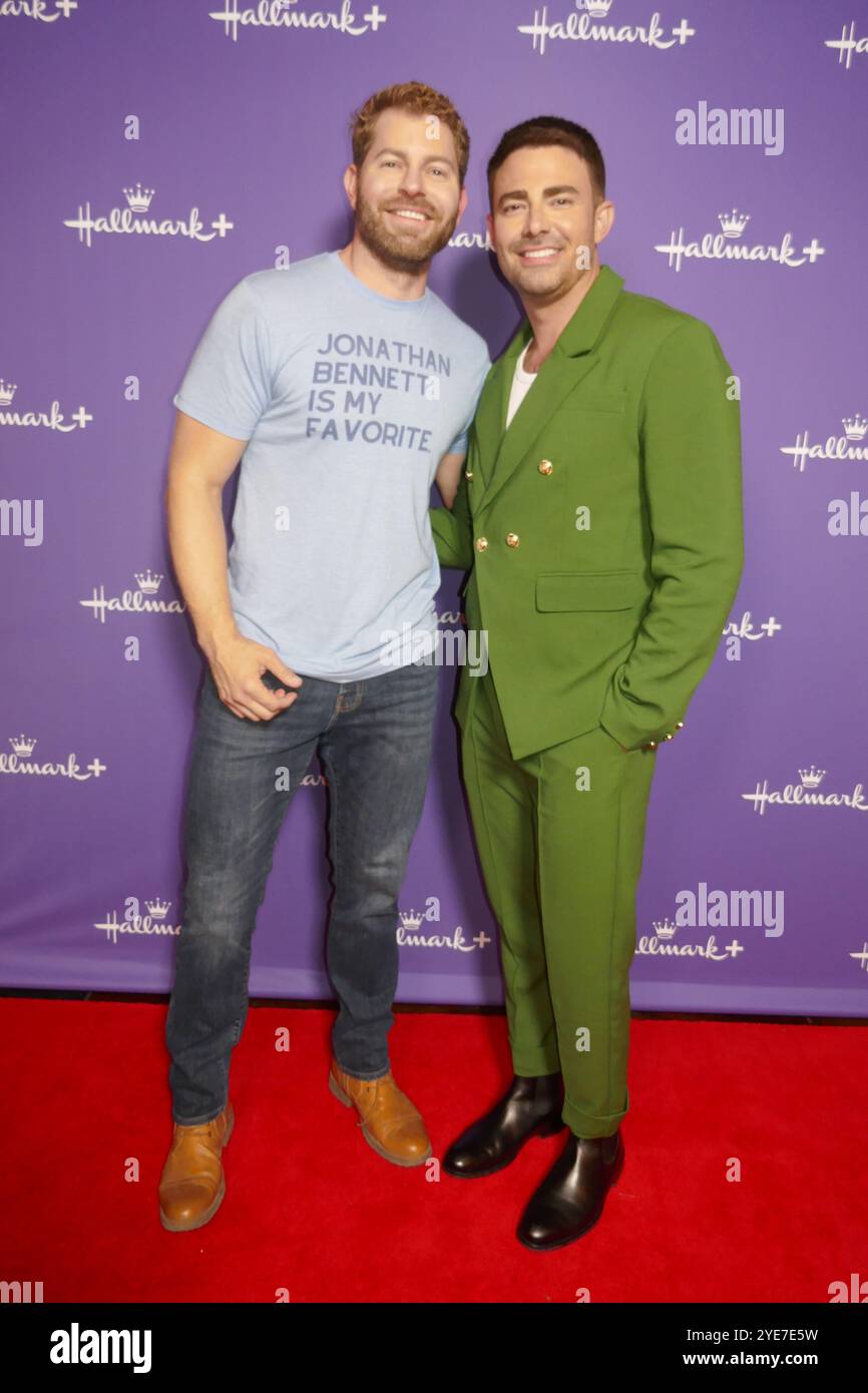 West Hollywood, California, USA 29th October 2024 Jaymes Vaughan and Actor Jonathan Bennett ...