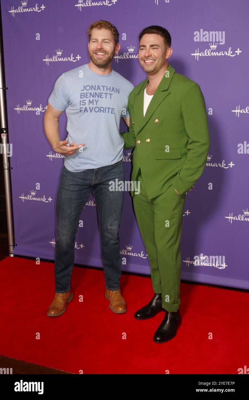 West Hollywood, California, USA 29th October 2024 Jaymes Vaughan and Actor Jonathan Bennett ...